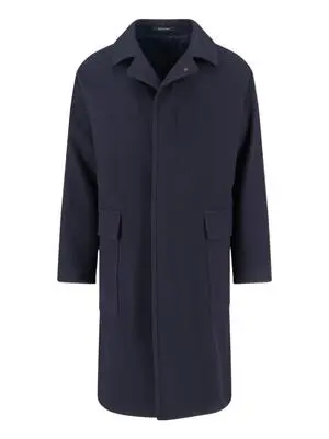 Tagliatore Loyd Long Sleeved Coat - Blue