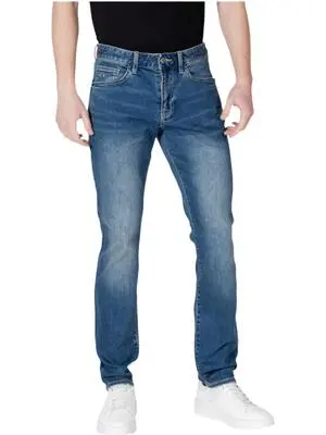 Armani Exchange Straight Leg Tapered Fit Jeans - Blue