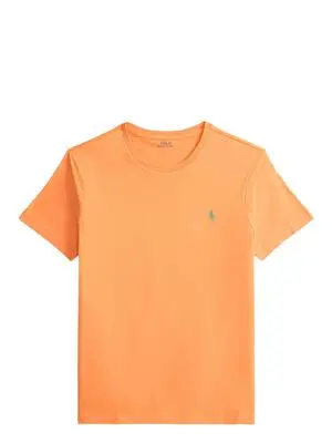 Ralph Lauren Polo Pony Embroidered Crewneck T-shirt - Orange
