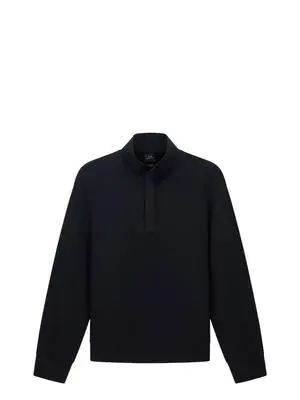 Armani Exchange Zip Collared Sweatshirt - Black
