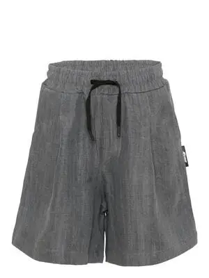 MSGM Wide Leg Drawstring Shorts - Grey