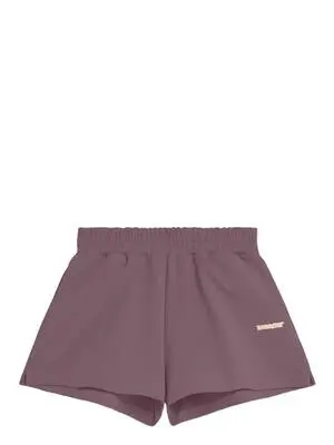 BARROW Elastic Waist Fleece Shorts - Gray