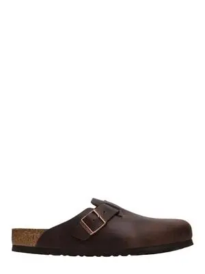 BIRKENSTOCK Birkenstock Buckled Slip-On Sandals Black