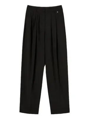 TWINSET Pleated Palazzo Pants - Black