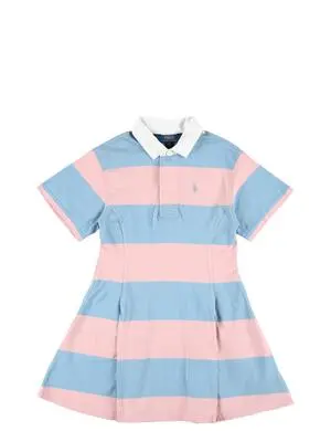 Polo Ralph Lauren Striped Rugby Shirt Dress - Blue