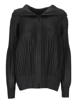 PLEATS PLEASE BY ISSEY MIYAKE Pleats Please By Issey Miyake Hooded Zip-Up Blouse