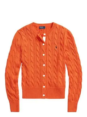 Polo Ralph Lauren Cable Knit Cardigan - Orange