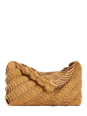 Rabanne Panelled Chain-link Shoulder Bag - Brown