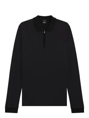 HUGO BOSS Hugo Boss Zip Long-Sleeved Polo Shirt