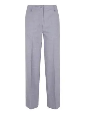SEMICOUTURE Shelby Pleated Trousers - Gray