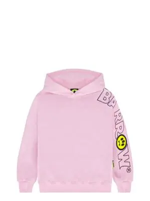 BARROW Logo-print Hoodie - Pink