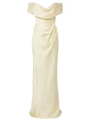 VIVIENNE WESTWOOD Vivienne Westwood Nova Cocotte Draped Bustier Gown Nude