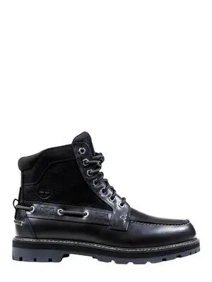 Timberland Lace-up Paneled Boots - Black