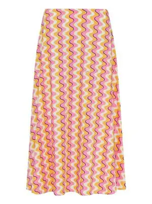 MARELLA Marella Flared Midi Skirt With All-over Print