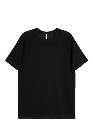 SUNFLOWER T-shirt Girocollo In Rete - Black
