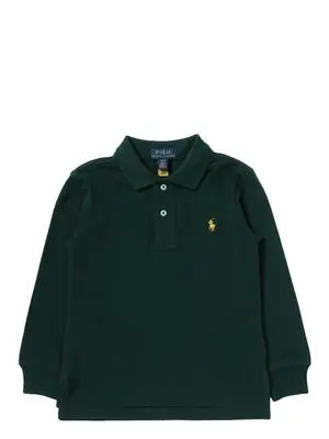 Ralph Lauren Polo Pony Embroidered Long Sleeve Polo Shirt - Black