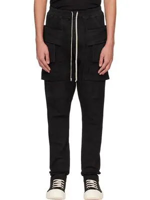 Rick Owens Creatch Cargo Trousers - Black
