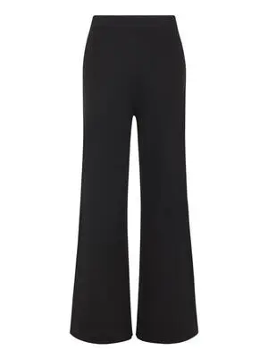 P.a.r.o.s.h Wide-leg Elastic Waist Trousers - Black