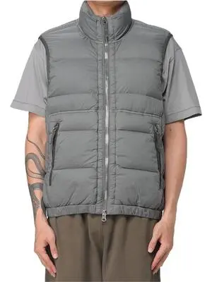 Stone Island Logo Patch Puffer Vest - Grey