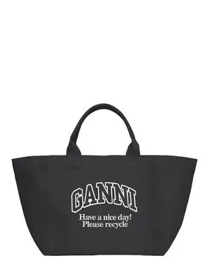 GANNI Ganni Oversized Tote Bag Black