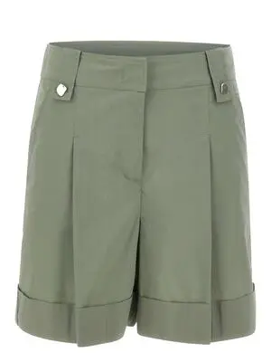 Liu Jo Liu Jo Pleated Turn-Up Shorts No