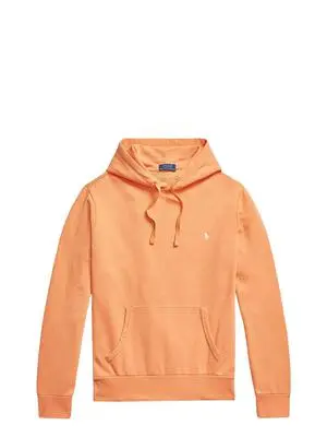 Polo Ralph Lauren Long-sleeved Hooded Sweatshirt With Embroidered Pony - Orange