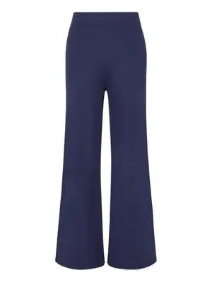 P.a.r.o.s.h Elastic Waist Wide-leg Pants - Blue