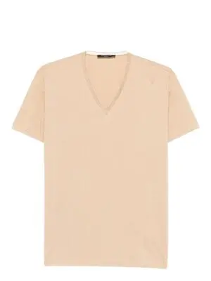 Fabiana Filippi V-neck T-shirt - Nude