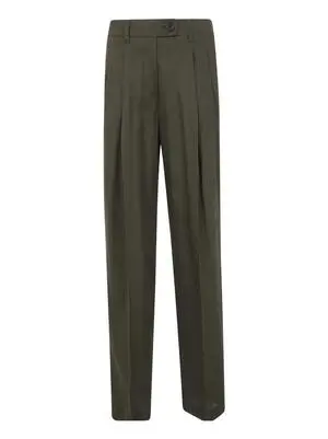 TWINSET Pleated Tailored Trousers - Black