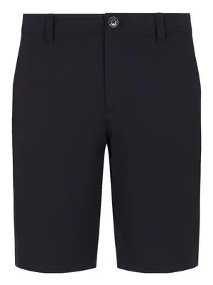 Armani Exchange Straight-leg Chino Shorts - Black