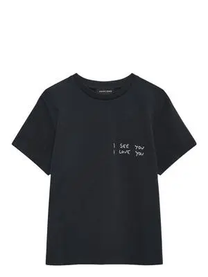 ANINE BING Anine Bing Shelley Graphic T-Shirt Black