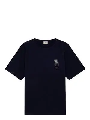 AUTRY Short-sleeved Crewneck T-shirt - Blue