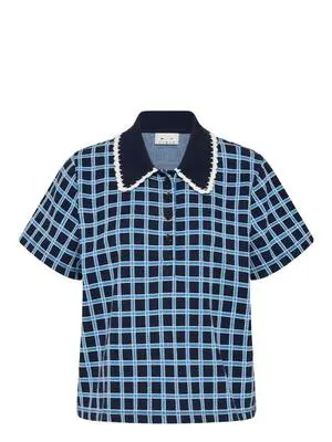 The Upside Clubhouse Ed Polo Top - Check