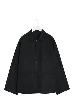 LEMAIRE Single Breasted Boxy Workwear Jacket - Black