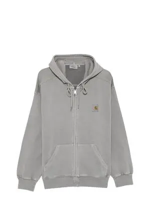 Carhartt Work In Progress Zip-fastening Hooded Sweatshirt - Gray