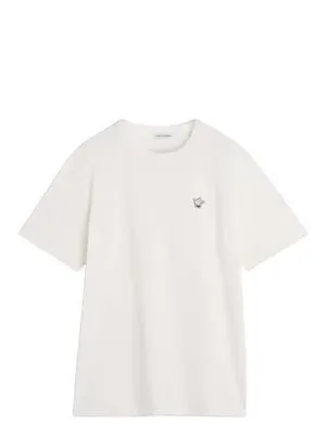 Maison Kitsuné Barista Fox Patch Relaxed Fit T-shirt - Tapioca