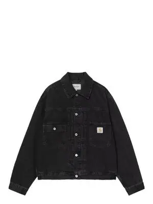 Carhartt Work In Progress Carhartt WIP Logo Patch Denim Jacket Black