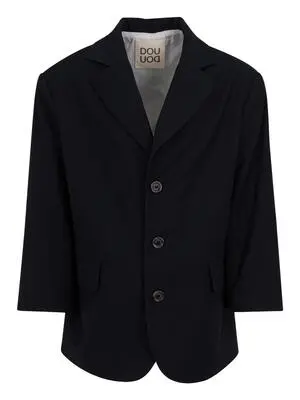DOUUOD Single-breasted Blazer - Black