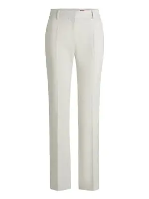Hugo Boss Split-hem Trousers - White