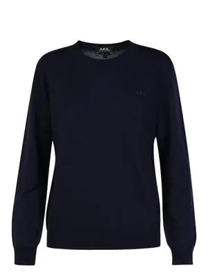 A.p.c. Embroidered Knit Jumper - Black