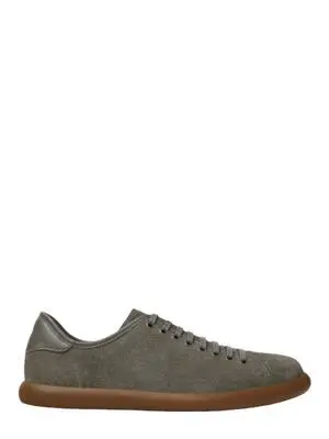 Camper Gray Nubuck And Leather Sneakers - Grey