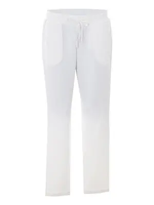 Liu Jo Scuba Trousers With Drawstring Waist And Patch Pockets - White