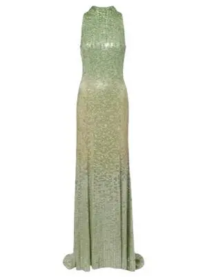 JENNY PACKHAM Jenny Packham Benie Embellished Halterneck Gown