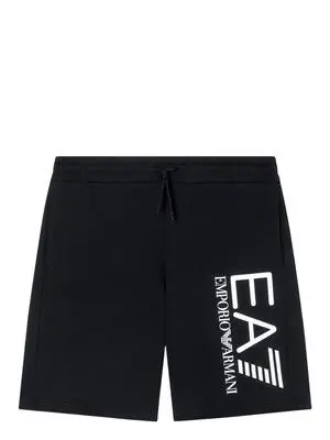 EA7 Wide Leg Shorts - Black