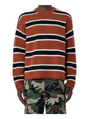 StÜssy Striped Wool-blend Crewneck Sweater - Multicolor