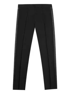 ANTONY MORATO Nina Slim Fit Trousers With Satin Detail - Black