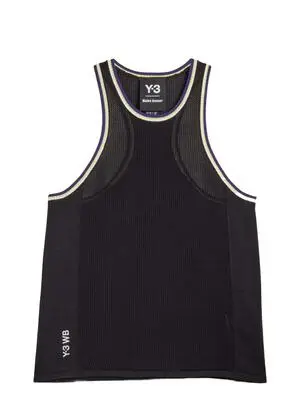 Y3 X Wales Bonner Knit Tank Top - Black