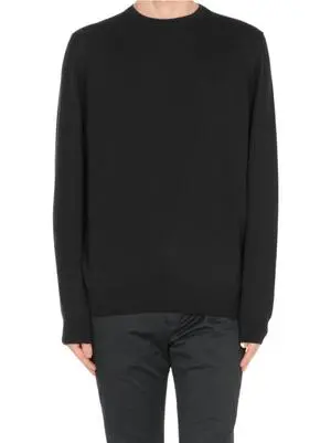Barbour Crew Neck Knitwear With Logo - Black
