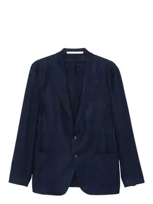 Eleventy Navy Button-front Blazer - Black