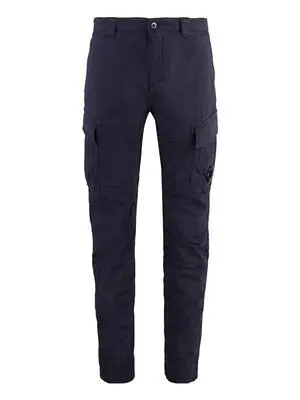 C.P. COMPANY Lens Detail Tapered Cargo Pants - Black